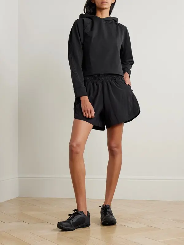 On Studio Cropped Jersey Hoodie