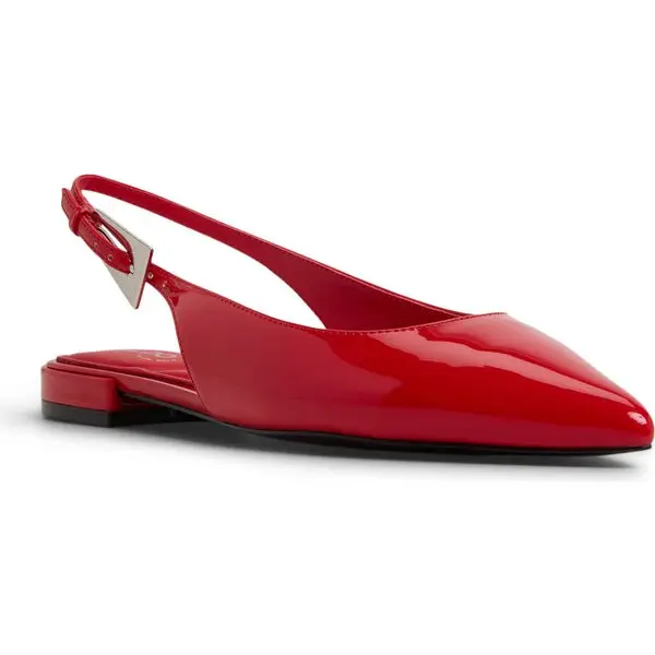 Aldo Kristell Pointed Toe Slingback Flat - Red