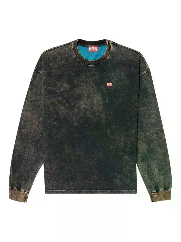 DIESEL® Acid Wash Long-sleeve T-shirt