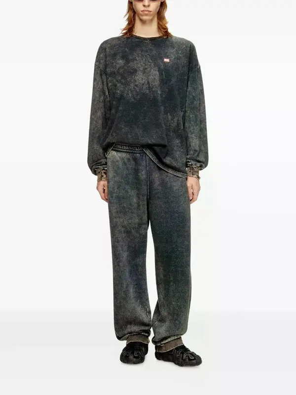 DIESEL® Acid Wash Long-sleeve T-shirt