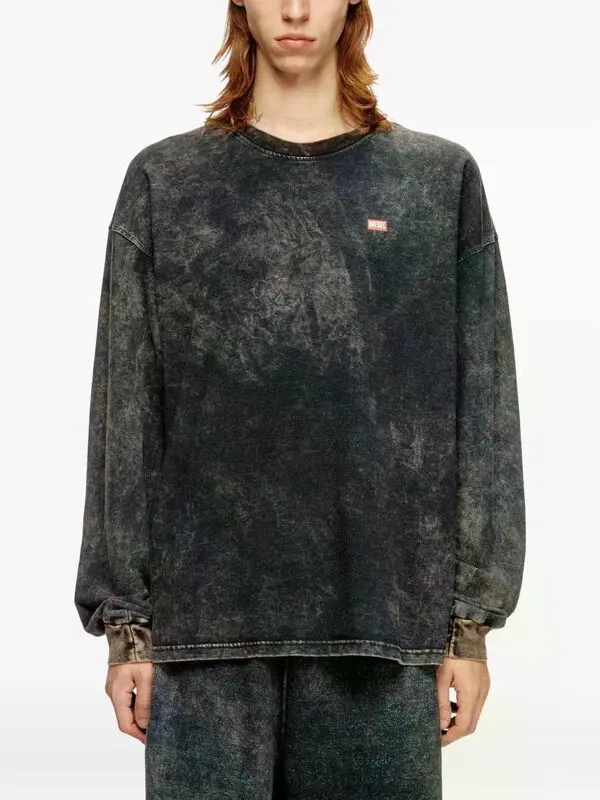 DIESEL® Acid Wash Long-sleeve T-shirt