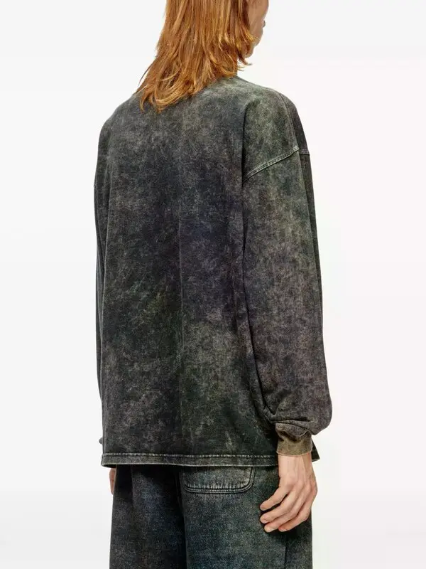 DIESEL® Acid Wash Long-sleeve T-shirt