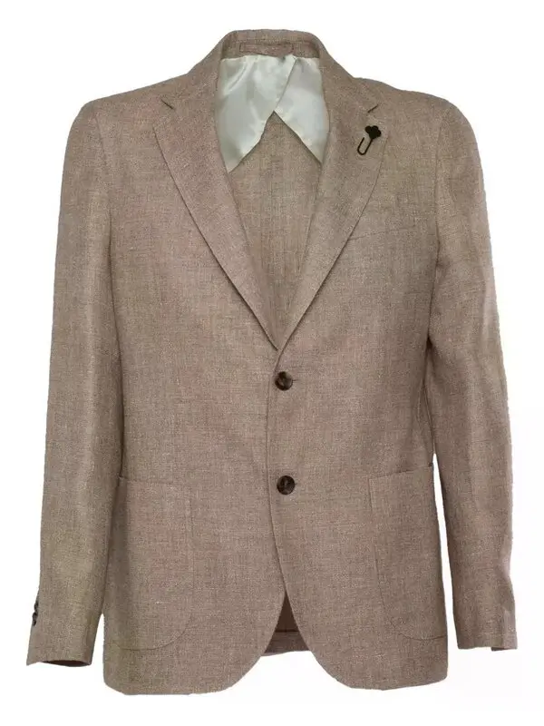 LARDINI Three-button Patch-pocket Blazer