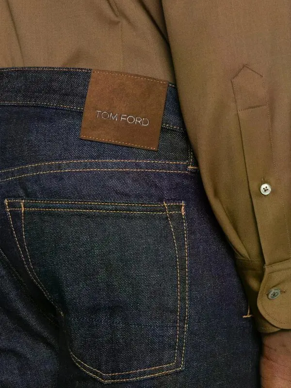 TOM FORD Selvedge Bootcut Cotton Jeans