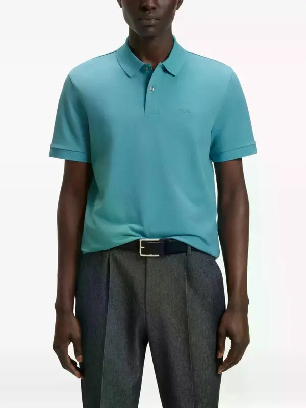 BOSS Logo-embroidered Polo Shirt
