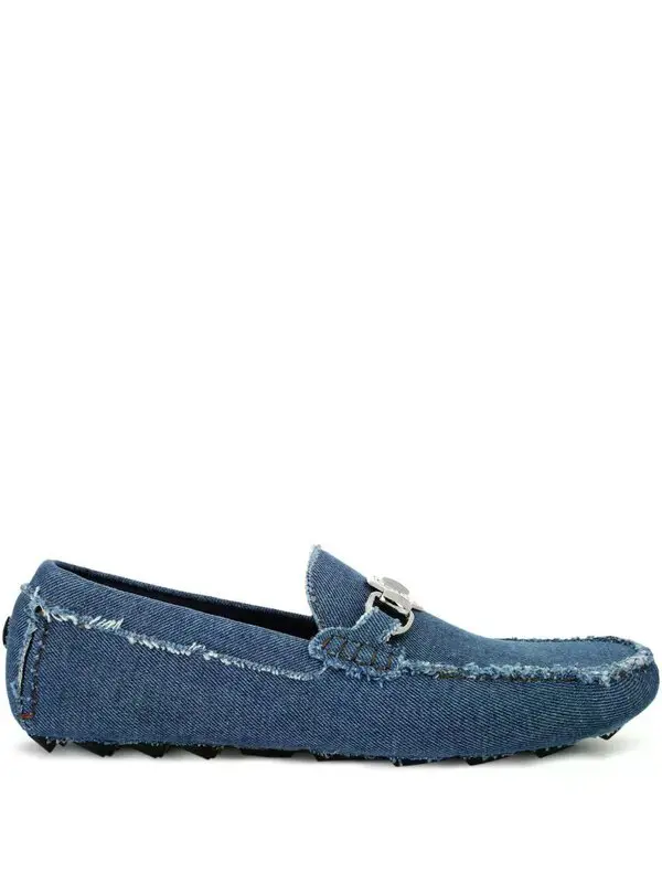 Philipp Plein Denim Loafers - Blue