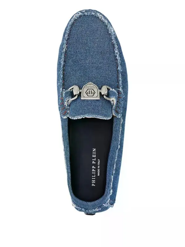 Philipp Plein Denim Loafers - Blue