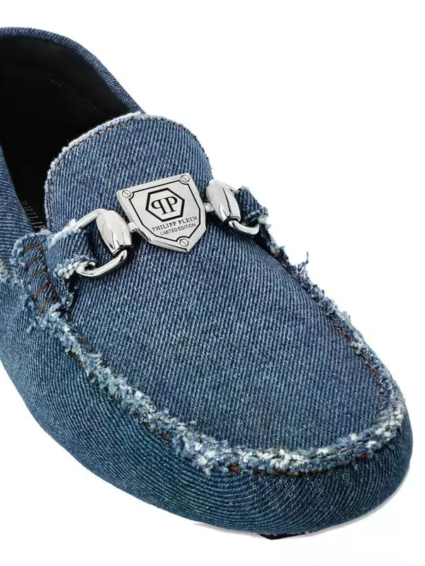 Philipp Plein Denim Loafers - Blue
