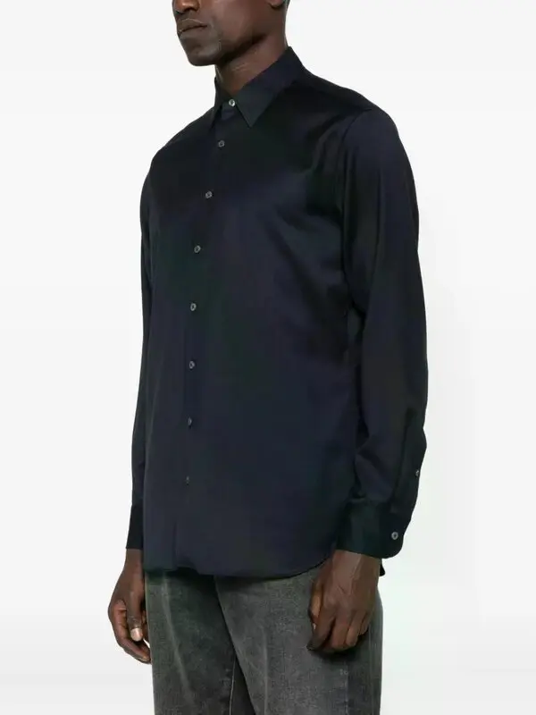 LARDINI Long-sleeve Wool Shirt
