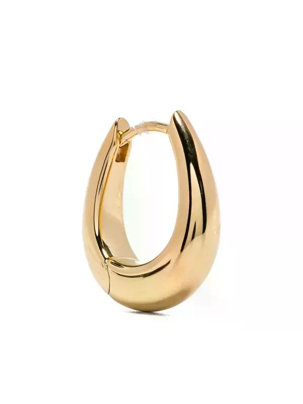 Tom Wood Plated Sterling Silver Hoop Earrings - Gold