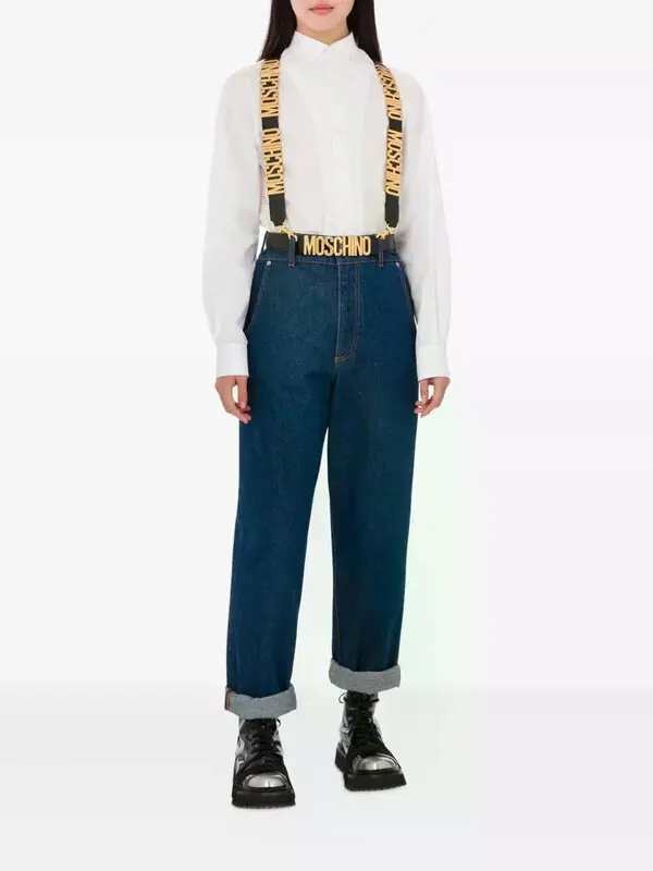 Moschino High-waist Cuffed Jeans