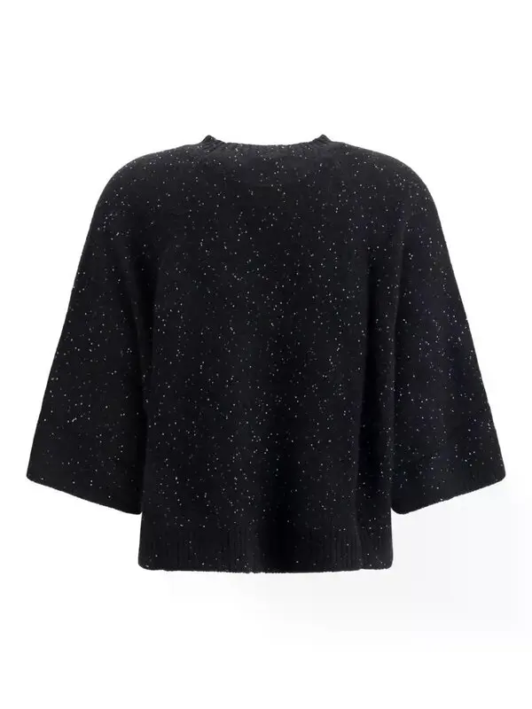 Fabiana Filippi Sequin-embellished Ribbed Sweater - Black