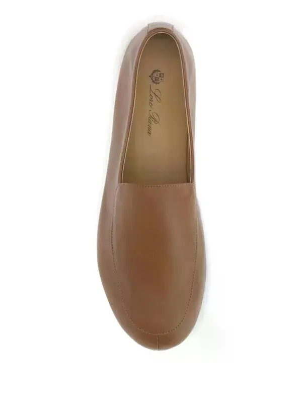 Loro Piana Leather Loafers - Brown