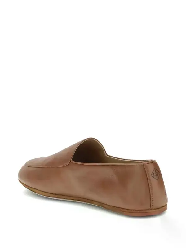 Loro Piana Leather Loafers - Brown