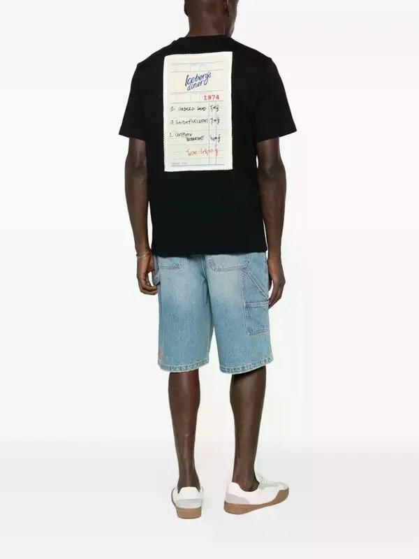 Iceberg Logo Crew-neck T-shirt - Black