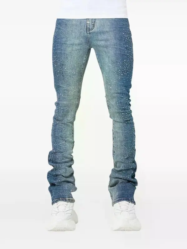 GUAPI Starry Sky Skinny Jeans - Blue
