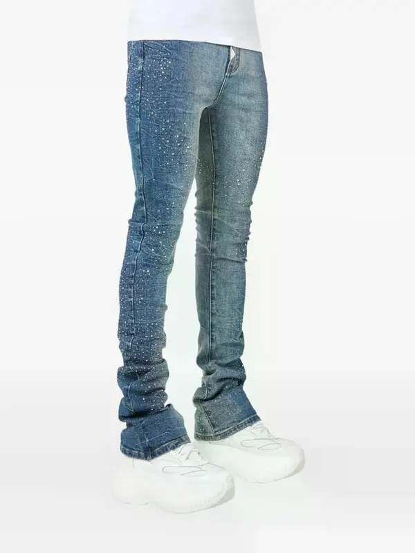 GUAPI Starry Sky Skinny Jeans - Blue