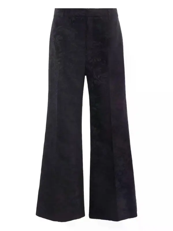 Chloé Damask-pattern Flared Trousers