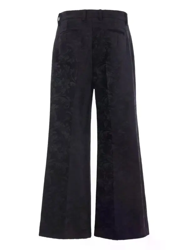 Chloé Damask-pattern Flared Trousers