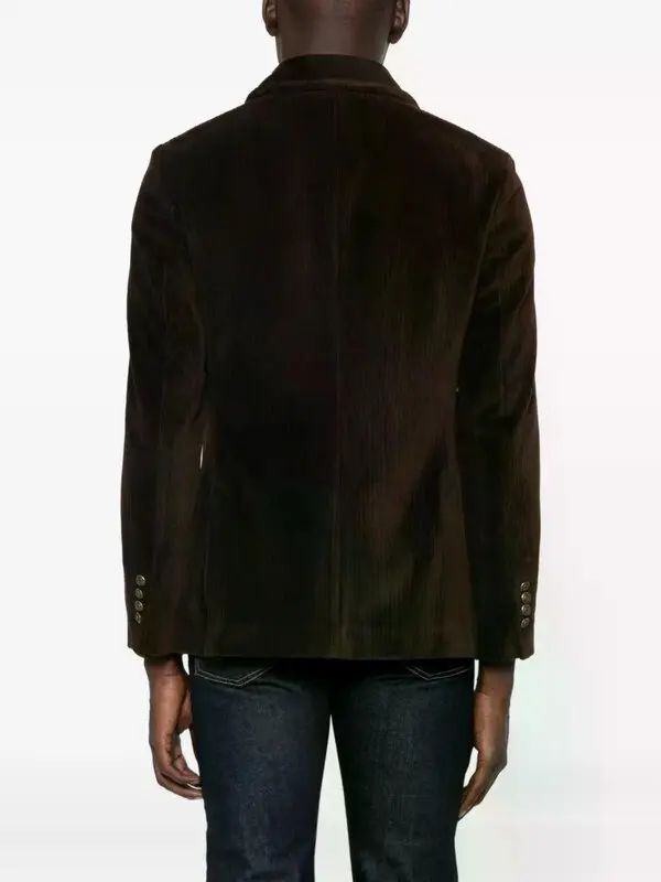 CIRCOLO 1901 Corduroy Double-breasted Blazer - Brown