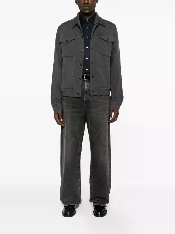LARDINI Buttoned Flap-pocket Shirt Jacket