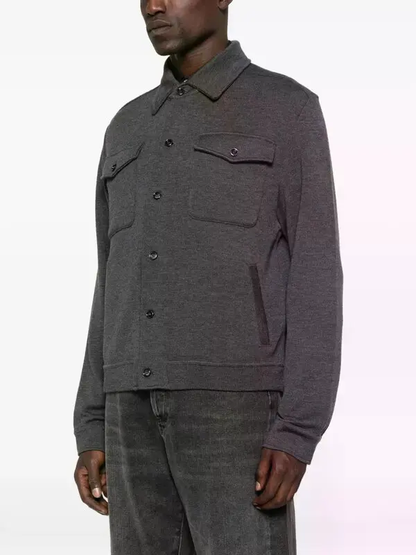 LARDINI Buttoned Flap-pocket Shirt Jacket