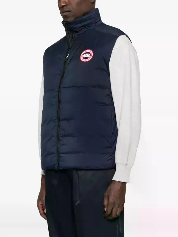 Canada Goose Lodge Logo-patch Quilted Gilet - Blue