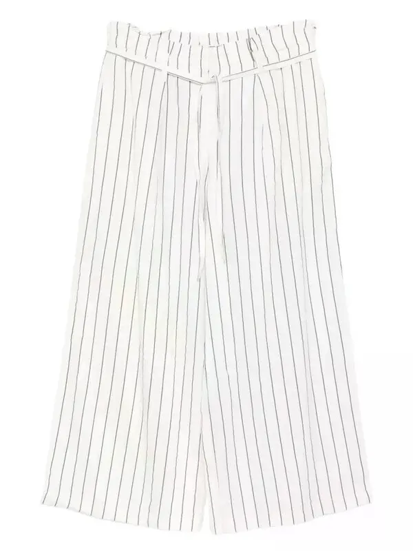 Marc O'polo Pinstriped Belted Trousers