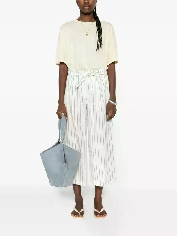 Marc O'polo Pinstriped Belted Trousers
