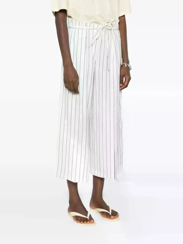 Marc O'polo Pinstriped Belted Trousers