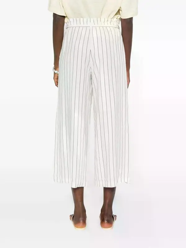 Marc O'polo Pinstriped Belted Trousers