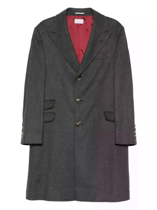 Brunello Cucinelli Button-fastening Flap-pocket Coat