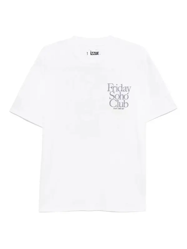 Izzue Embroidered Logo T-shirt - White