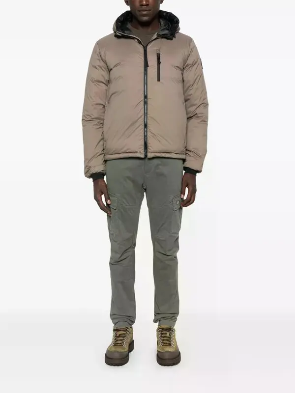 Canada Goose Lodge Hooded Zip-fastening Jacket - Brown