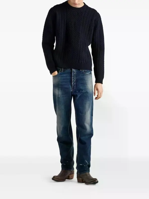 Prada Wool Crew-neck Sweater