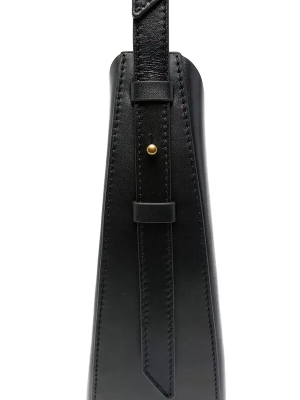 Soeur Wino Crescent Sheepskin Shoulder Bag - Black
