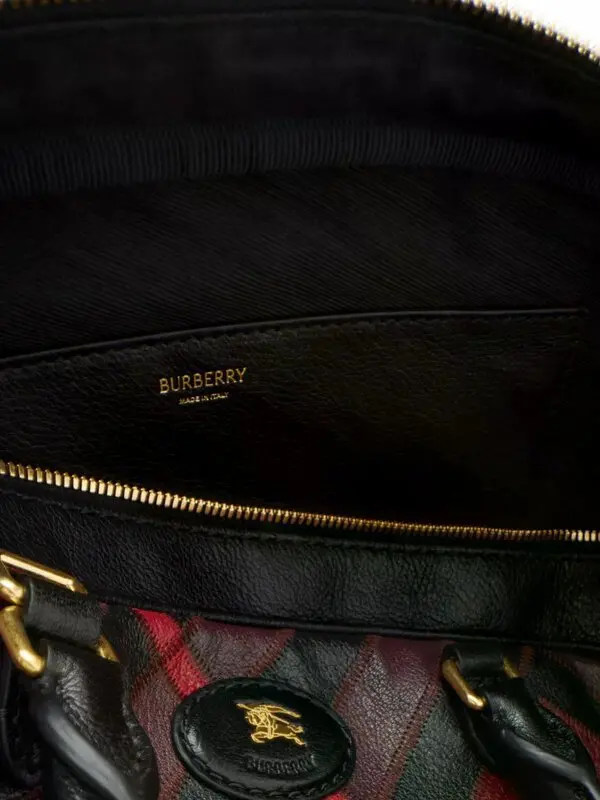 Burberry Check-pattern Tote Bag