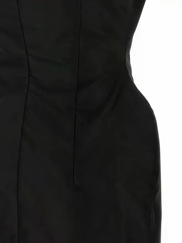 Magda Butrym Sculptural Cotton Dress - Black