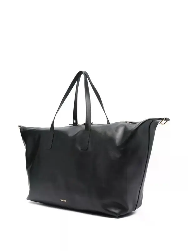 Versace La Medusa Leather Duffle Bag