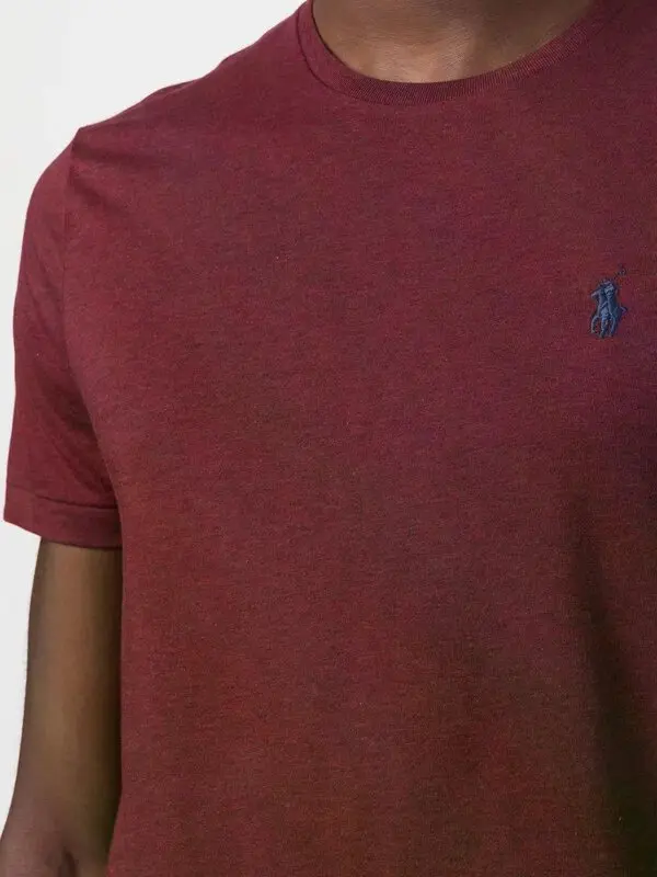 Polo Ralph Lauren Embroidered Crew-neck T-shirt - Red