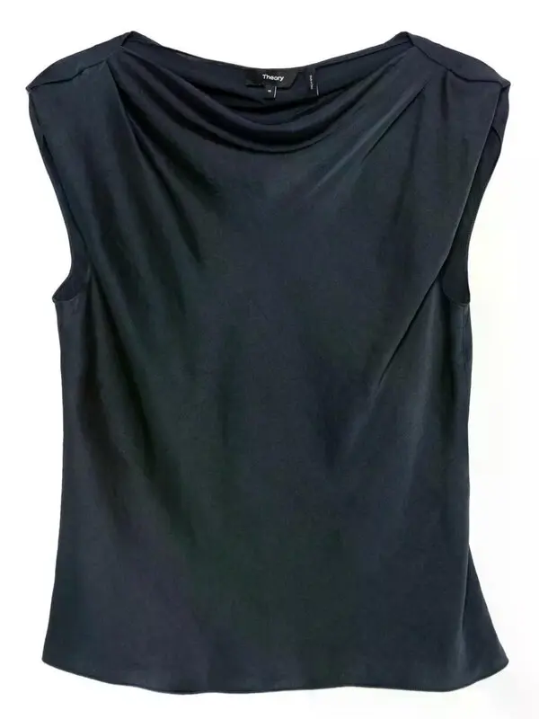 Theory Cowl-neck Sleeveless Top