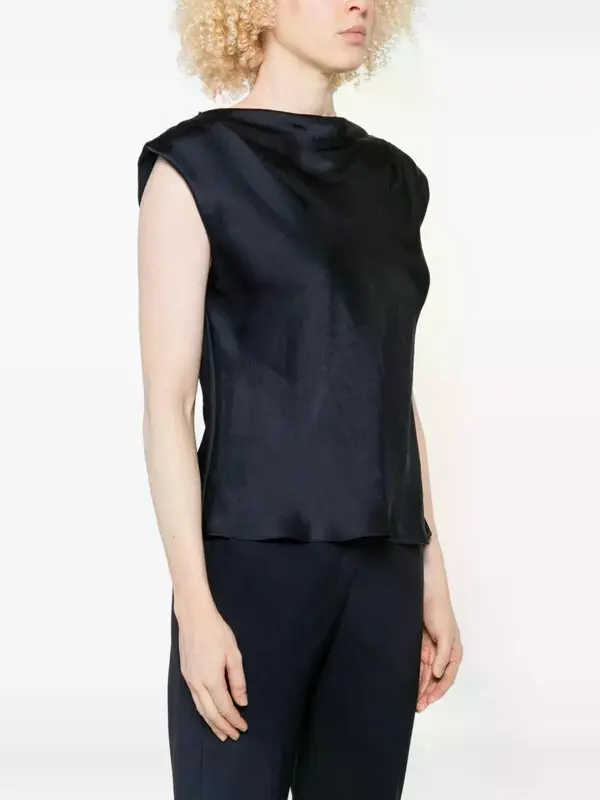 Theory Cowl-neck Sleeveless Top