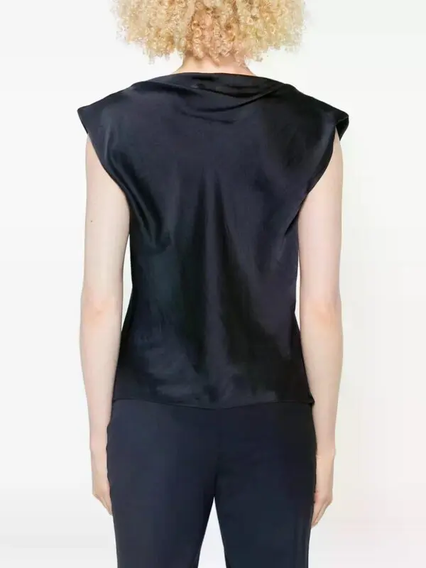 Theory Cowl-neck Sleeveless Top