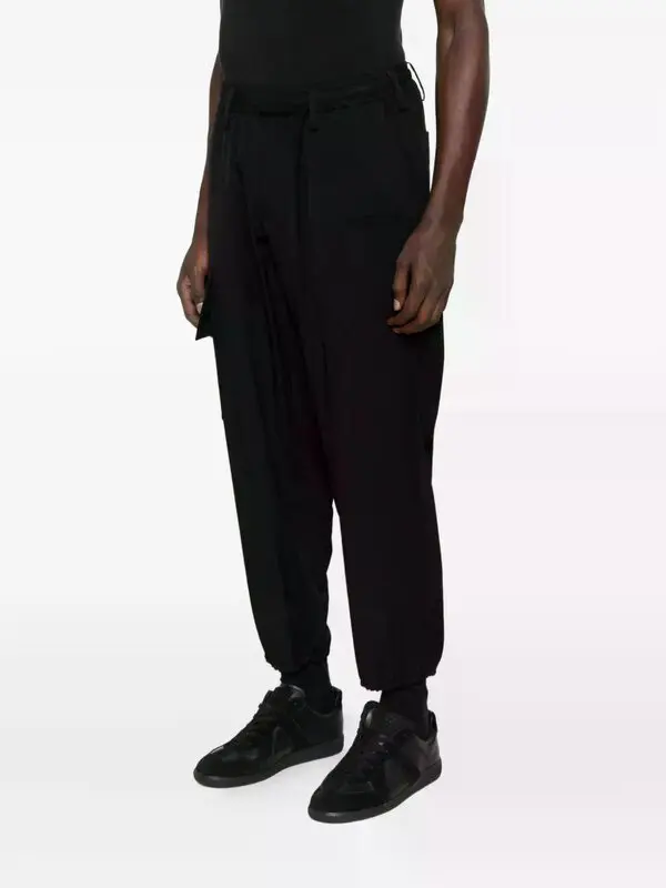Yohji Yamamoto Elasticated-cuff Cargo Pants