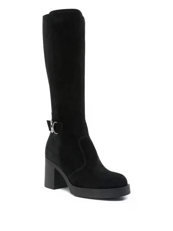NEROGIARDINI 75mm Buckle-detail Block-heel Boots