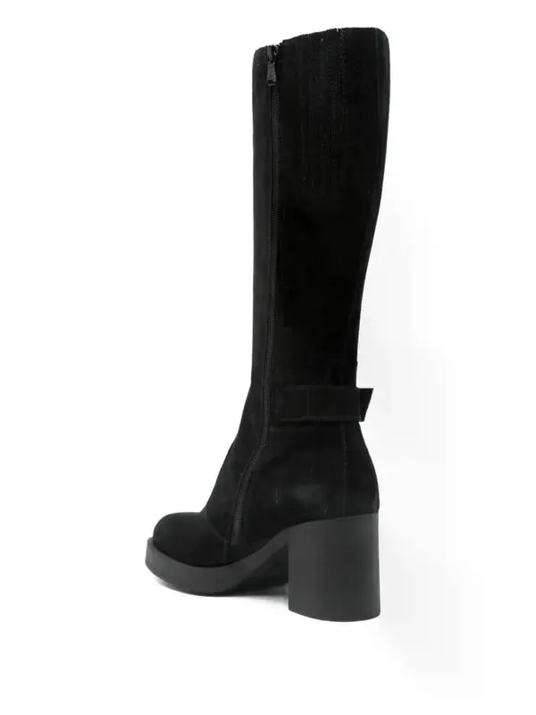 NEROGIARDINI 75mm Buckle-detail Block-heel Boots