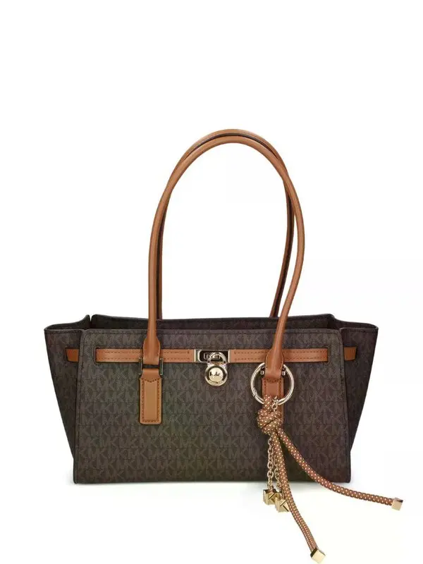 Michael Kors Monogram Logo-plaque Tote Bag - Brown