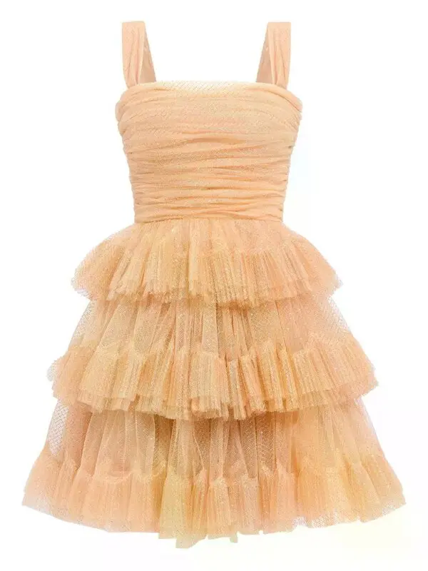Jenny Packham Fall From Grace Mini Dress - Neutrals | Editorialist