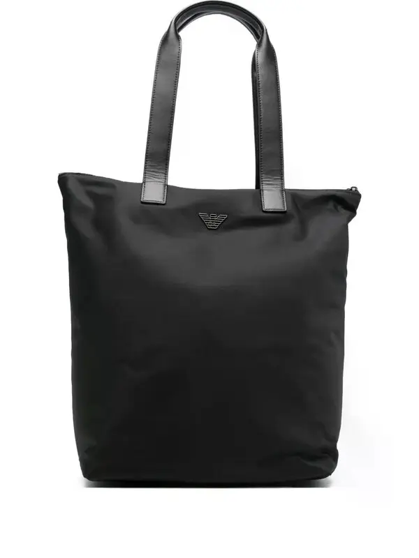Emporio Armani Logo Tote Bag - Black
