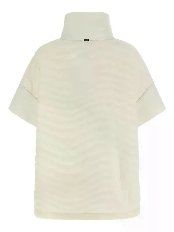 Herno Wave-effect Padded Poncho
